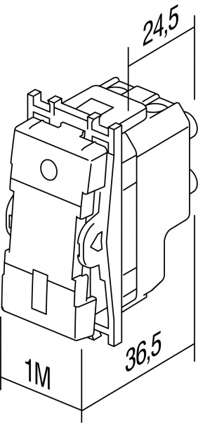 TEM SKLOPKA KRIŽNA 1M BEZ TIPKE MODUL