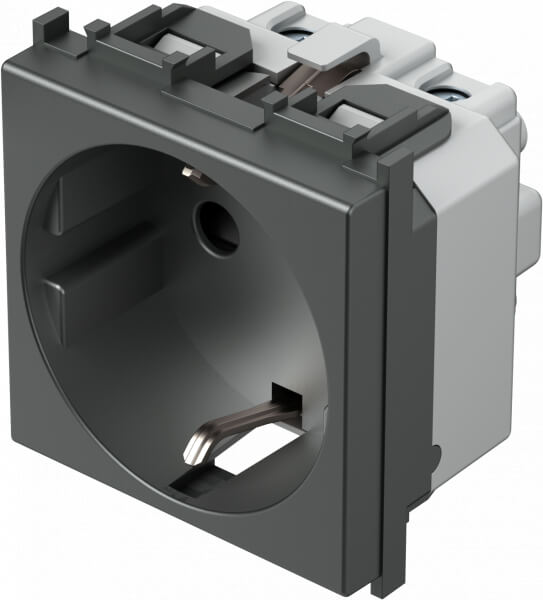 TEM UTIČNICA ŠUKO 2M ANTRACIT MODUL